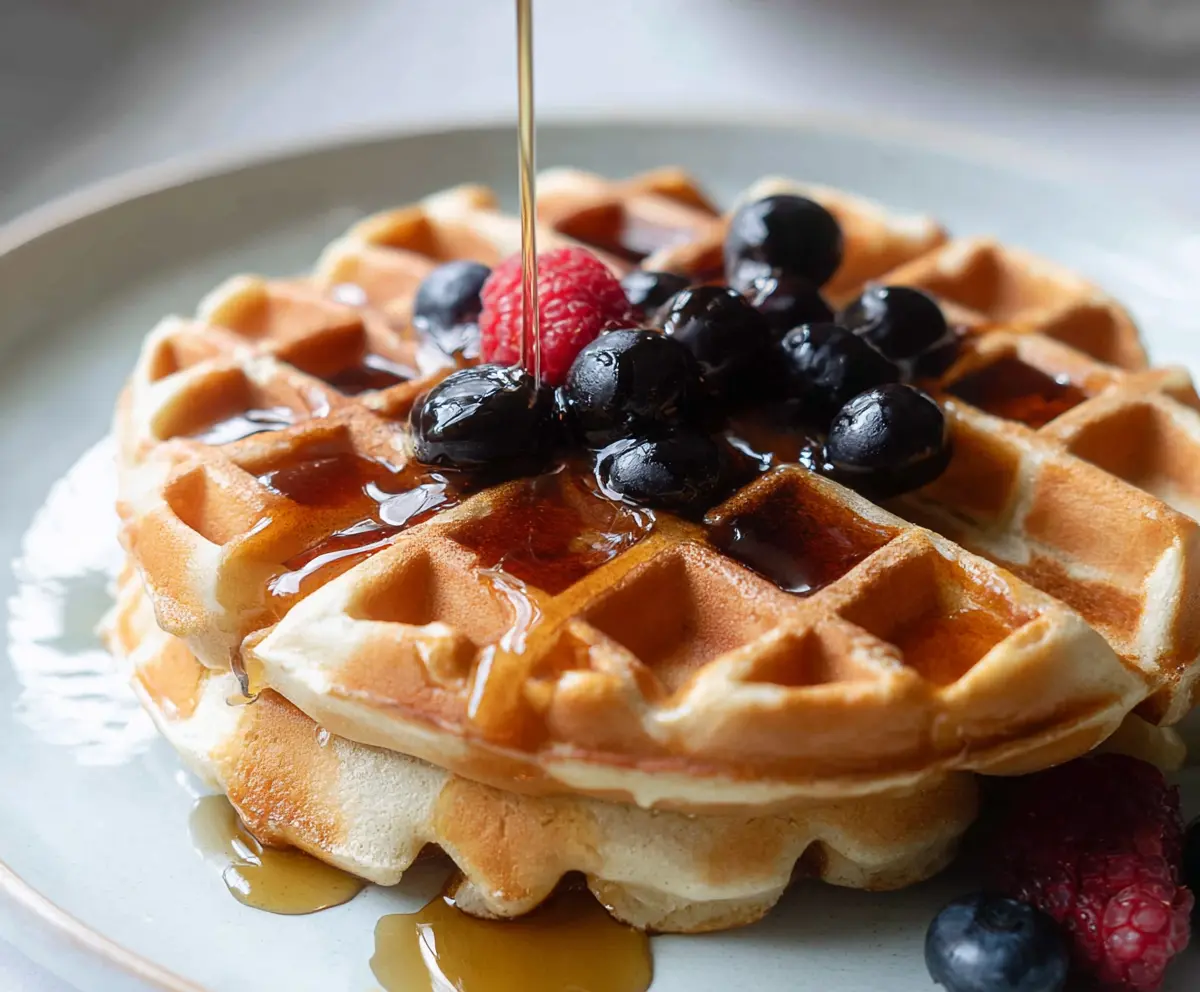 Crispy Sourdough Discard Waffles Recipe