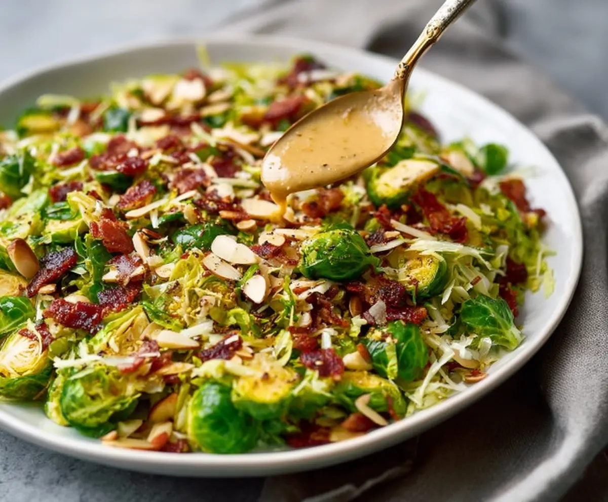 Warm Brussels Sprouts & Bacon Salad